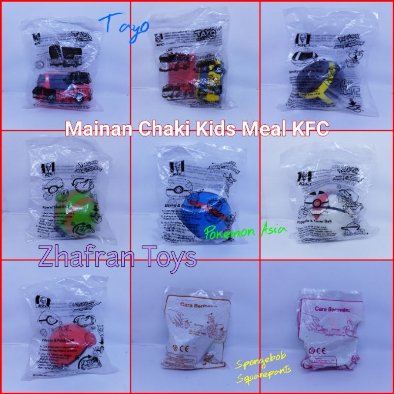Jual Action Figure Mainan KFC Chaki Kids Meal Tayo Pokemon Asia ...