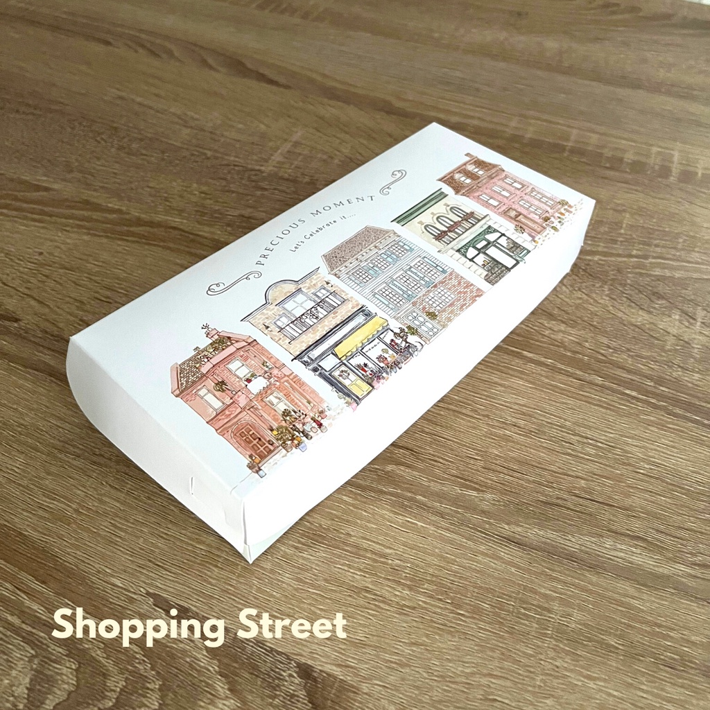 Jual box BROWNIES Korean 23.5 x 10.5 x 5 kotak kue brownis motif dus ...