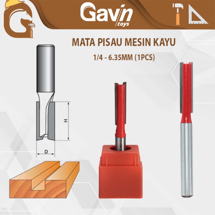 Jual Mata Bor Kayu 6mm Trim Carving Router Bit 1/4" DIY Woodwoking ...