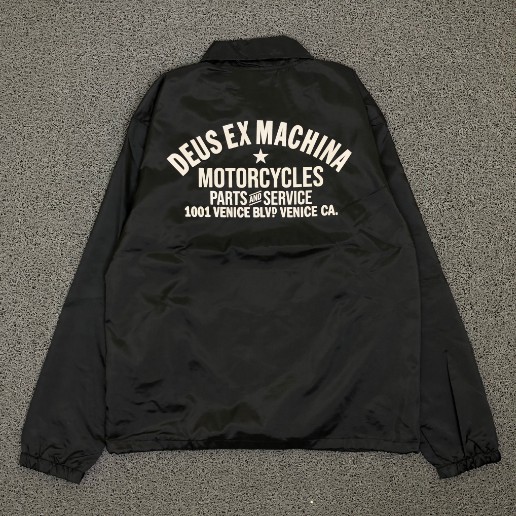 Jual WINDBREAKER COACH JAKET DEUS EX MACHINA ADDRESS BALI NF BLACK ...
