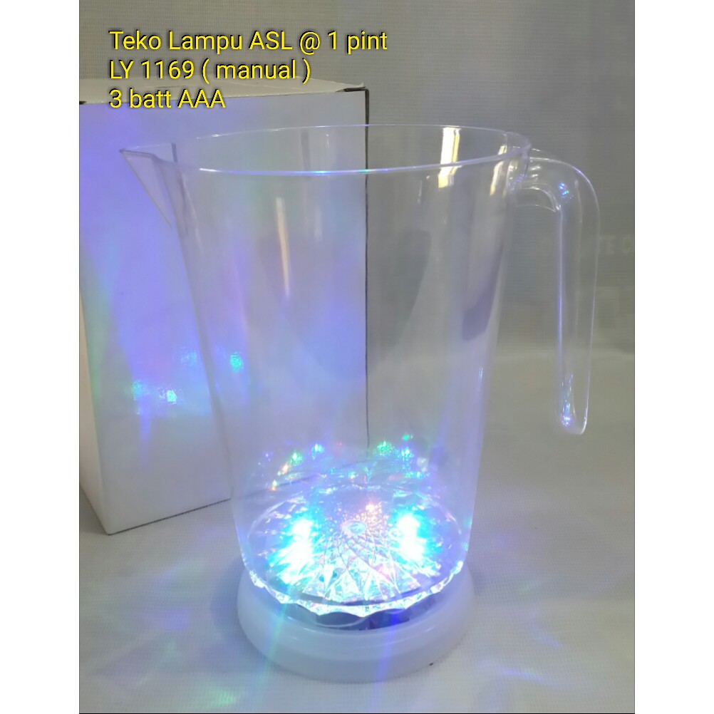 Jual Pitcher Teko Air Lampu LED LY 1169-1 (manual ON OFF) | Shopee ...