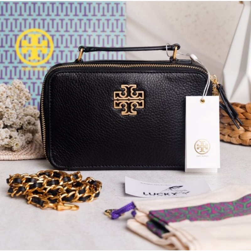 Jual Tory Burch Camera Bag New Season In Black - ORIGINAL 1000% ...