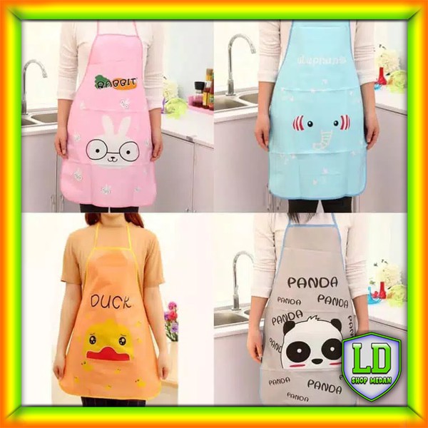 Jual Celemek Plastik Karakter Celemek PVC Celemek Waterproff Apron ...