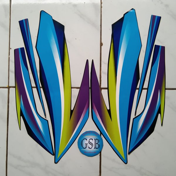 Jual Stiker striping motor honda Gl max 2004 biru | Shopee Indonesia