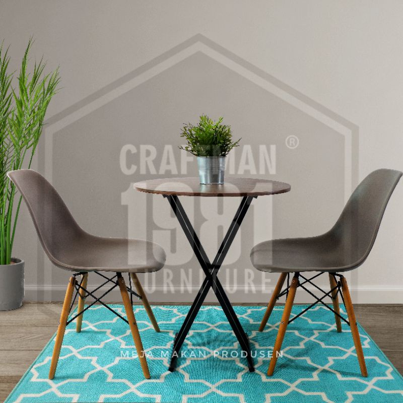 Jual Meja Bulat Cafe Bar Lipat D60cm Meja Resto Meja Makan Minimalis ...