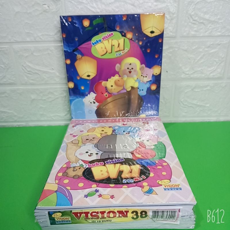 Jual Buku Tulis 38 Lembar Vision Per Pack isi 10 Buku. Buku Anak ...