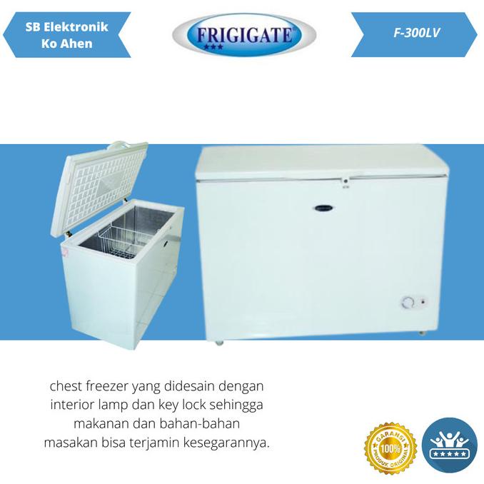 Jual CHEST FREEZER FRIGIGATE F-300LV 300 LITER - GARANSI RESMI | Shopee ...