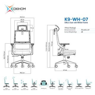 Jual Oxihom FK9 Kursi Kantor Kursi Gaming Belajar Jaring Hidrolik ...