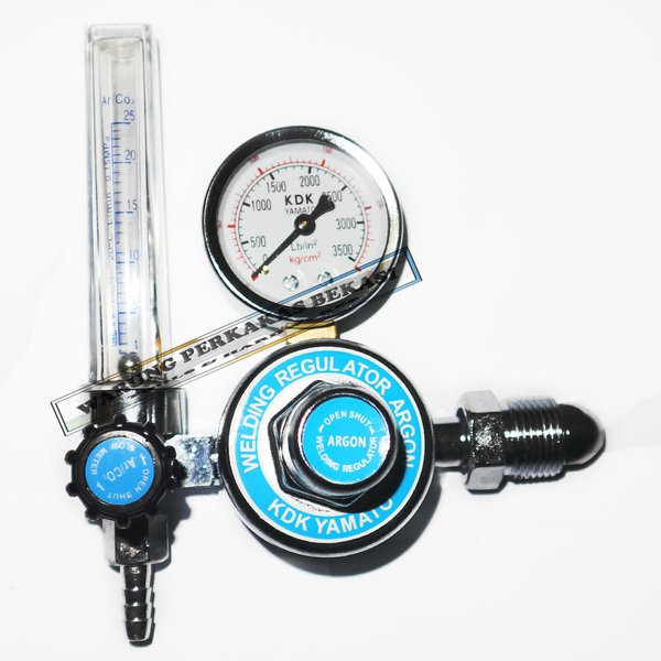 Jual YAMATO KDK Regulator Gas Argon Las Flowmeter Acc Tig Welder Mig CO2 25 MPA Terjangkau ...