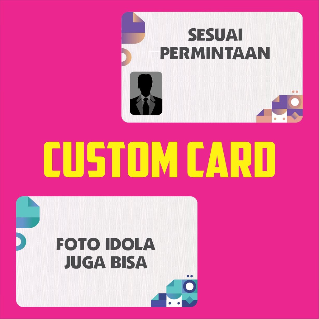 Jual CETAK CUSTOM CARD BAHAN PHOTOPAPER + LAMINATING / CETAK FOTO PHOTO ...