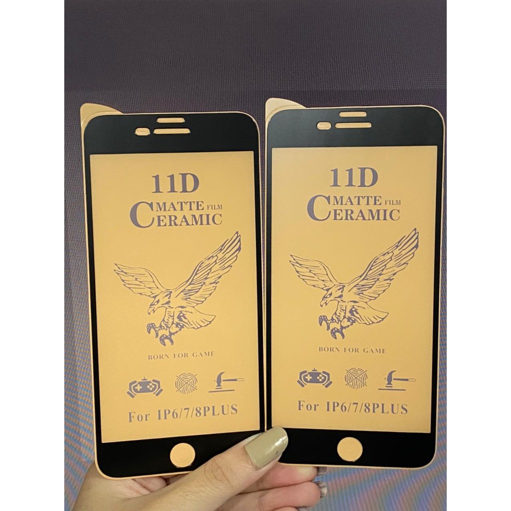 Jual CASE FOR IP 6 IP 7 IP 8 TEMPERED GLASS 21D Ceramic Matte Screen ...