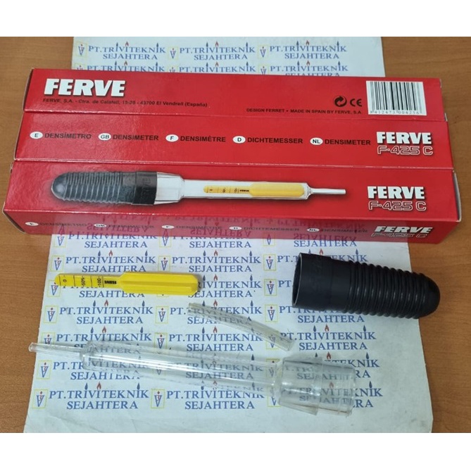 Jual hidrometer kadar air aki zuur,battery hydometer accu ferve f425c ...