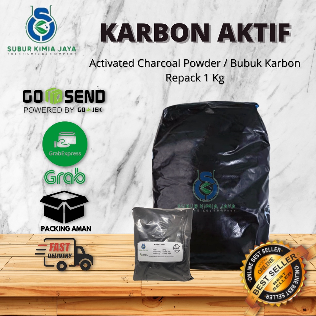 Jual Karbon Aktif Powder / Carbon Active Powder / Activated Charcoal 1 KG | Shopee Indonesia