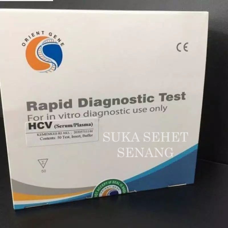 Jual Rapid Test HCV Casette Orientgene isi 25 | Alat Tes Orient Gene ...