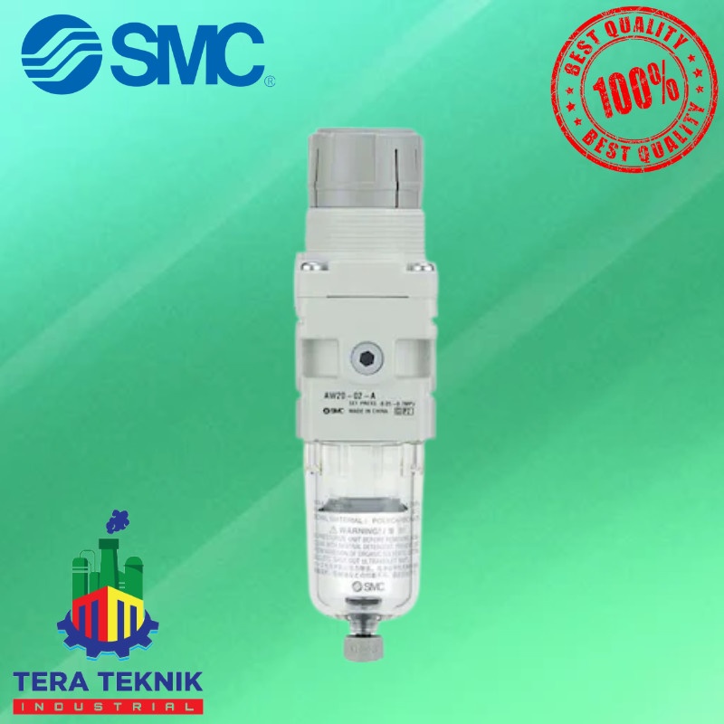 Jual AIR FILTER REGULATOR SMC AW20-02-A DRAT 1/4" ( READY STOCK ...