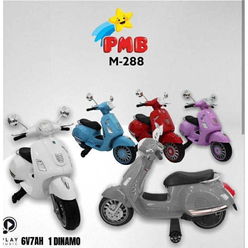 Jual PMB Motor Accu Vespa - M288 motor aki anak | Shopee Indonesia
