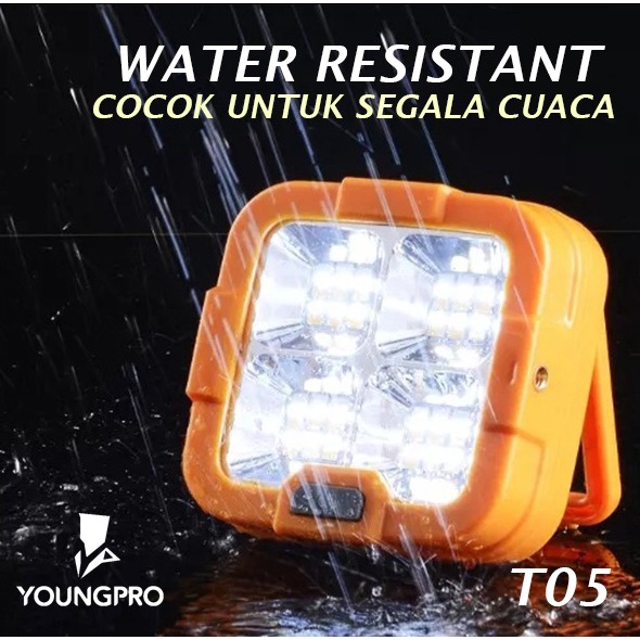 Jual YOUNGPRO Lampu Camping Portable Emergency Solar Light Rechargeable ...