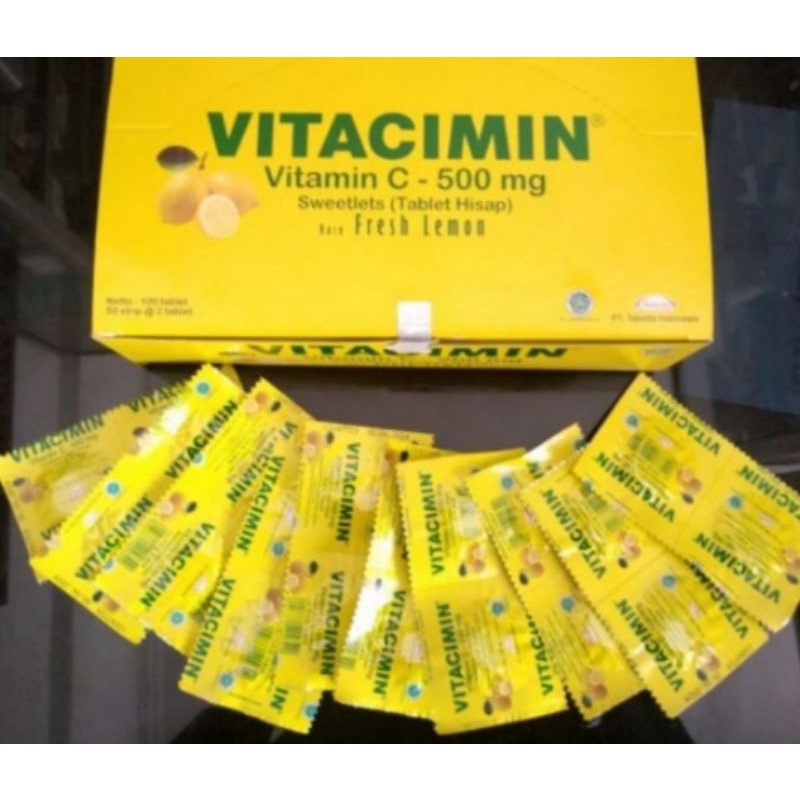 Jual Vitacimin / Vitamin C strip isi 2 tablet hisap | Shopee Indonesia