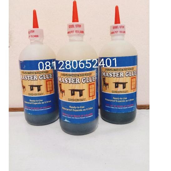 Jual Laku Keras! LEM PU / LEM BUSA / LEM KAYU MERK MASTER GLUE 488 GRAM ...