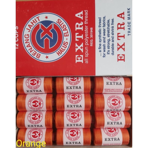 Jual Benang Super Quality Merk EXTRA 500 Yard Dengan Bermacam Warna ...
