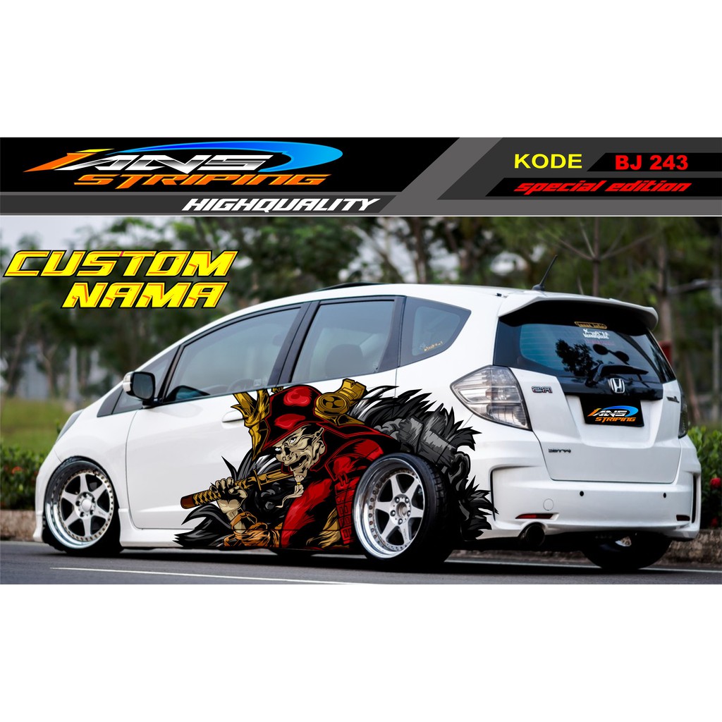 Jual DECAL STICKER MOBIL HONDA JAZZ, BRIO, MOBILIO, AVANZA, AGYA, SIGRA ...