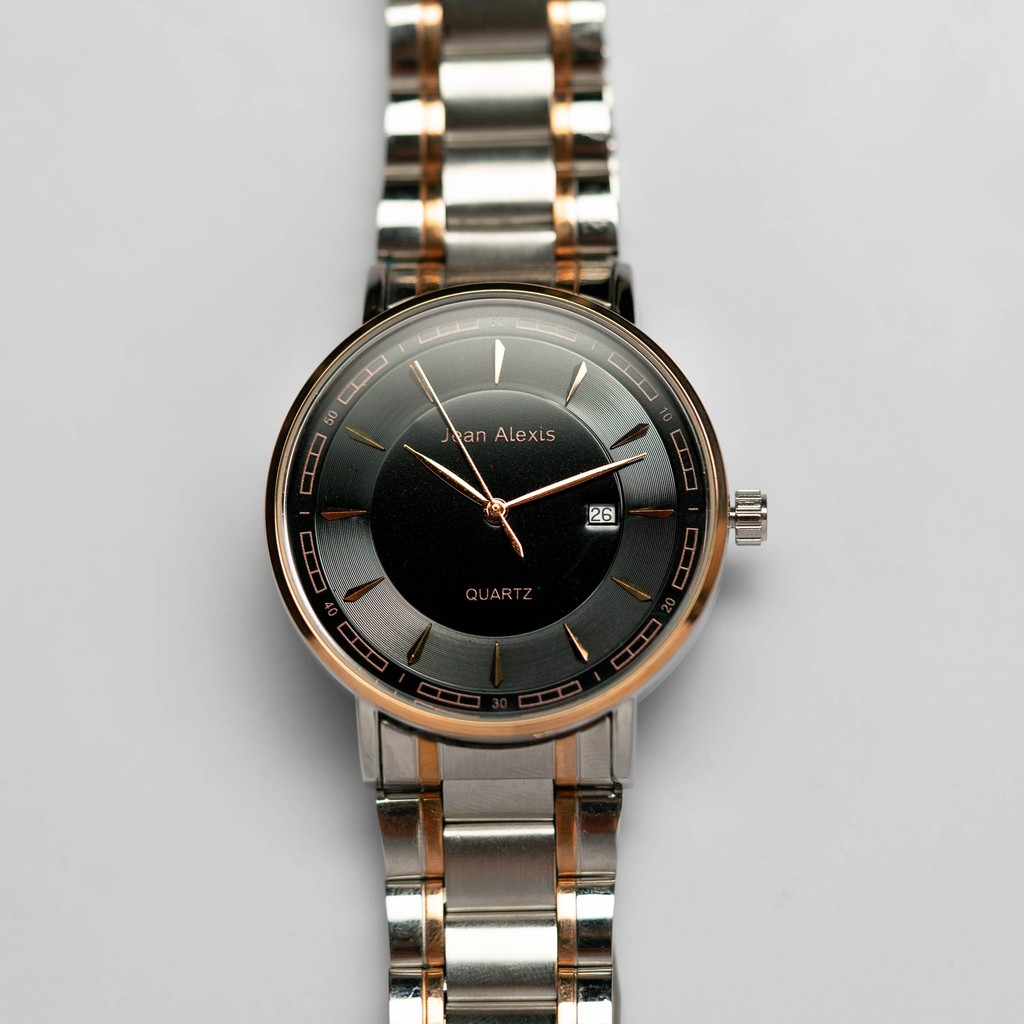 Jual Jam Tangan Rantai Pria Cowok Anti Air Jean Alexis ALVA GST JA115 ...