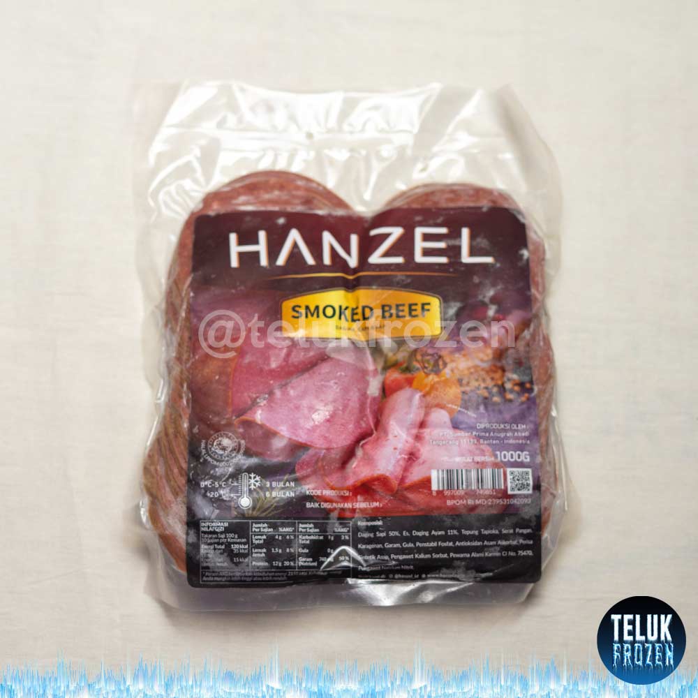 Jual Hanzel smoked beef 1kg daging isi burger sapi slice murah enak ...