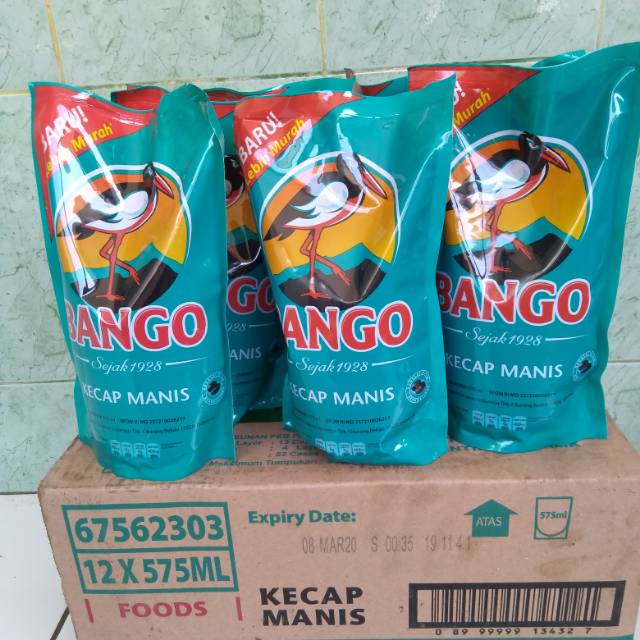 Jual Kecap bango refill 220 ml, 520ml, kemasan botol 275 ml | Shopee ...