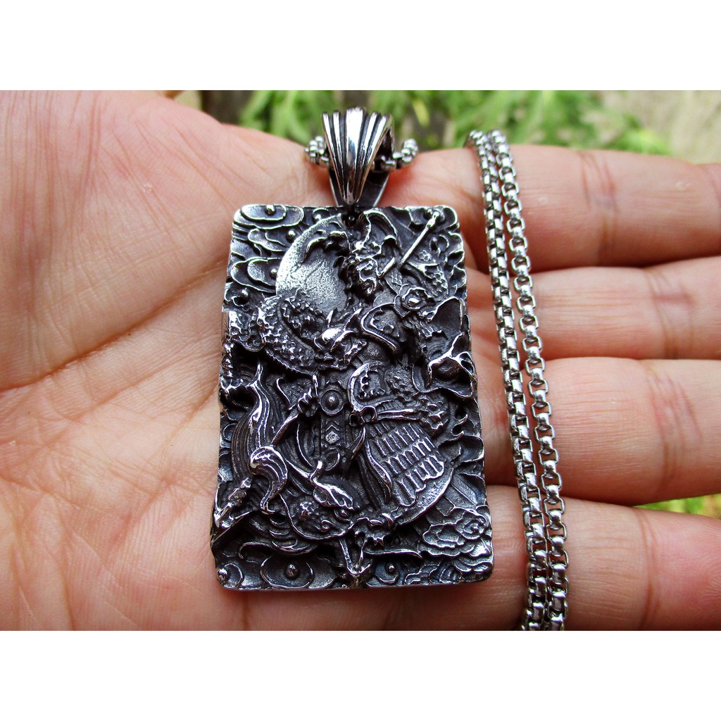 Jual Kalung Liontin Pria Stainless Steel 316L Erlang Shen Chain ...