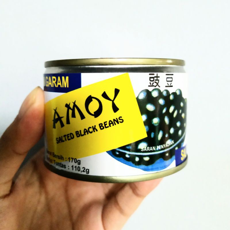 Jual Amoy Salted Black Beans 170 gr / Kacang Hitam Dalam Larutan Garam ...