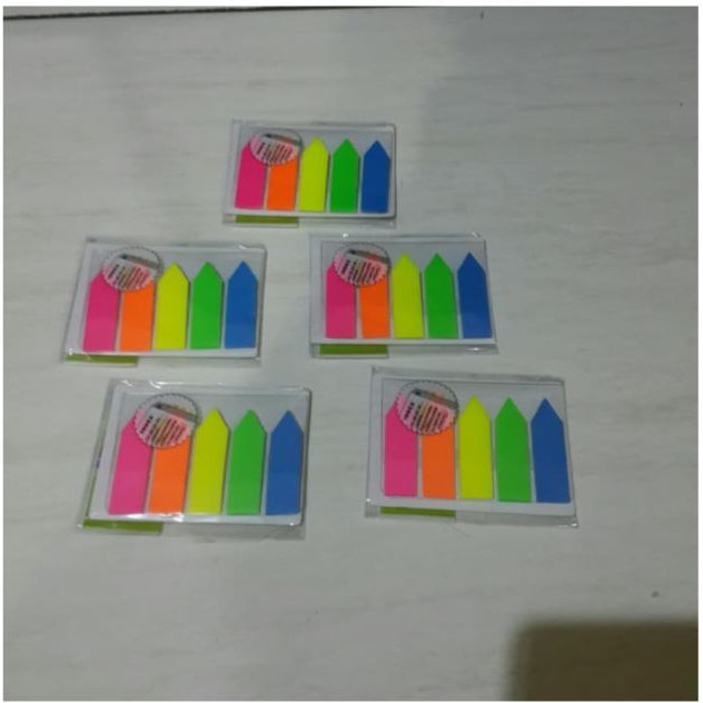 Jual Sticky Notes BIG 5 Warna Index Panah | Shopee Indonesia