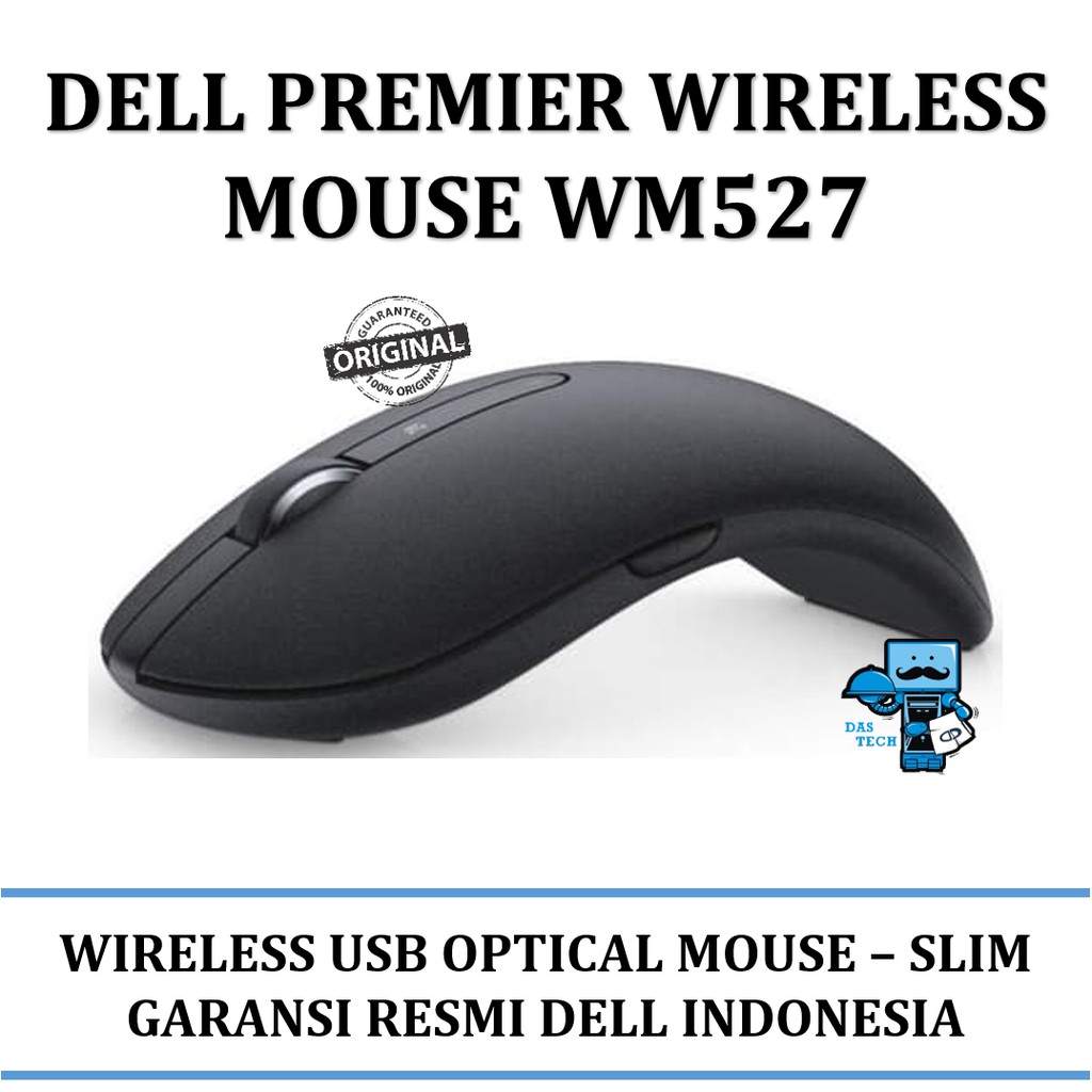 Jual Dell Premier Wireless Mouse WM527 Slim Black - Original | Shopee ...