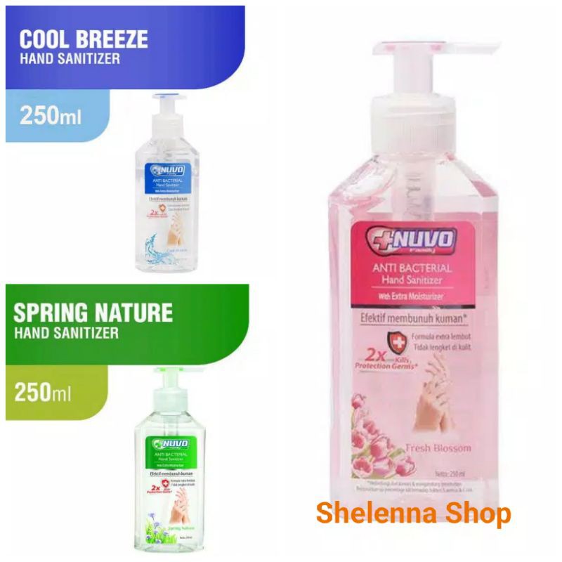 Jual Nuvo Hand sanitizer 250 ML Anti Bacterial | Shopee Indonesia