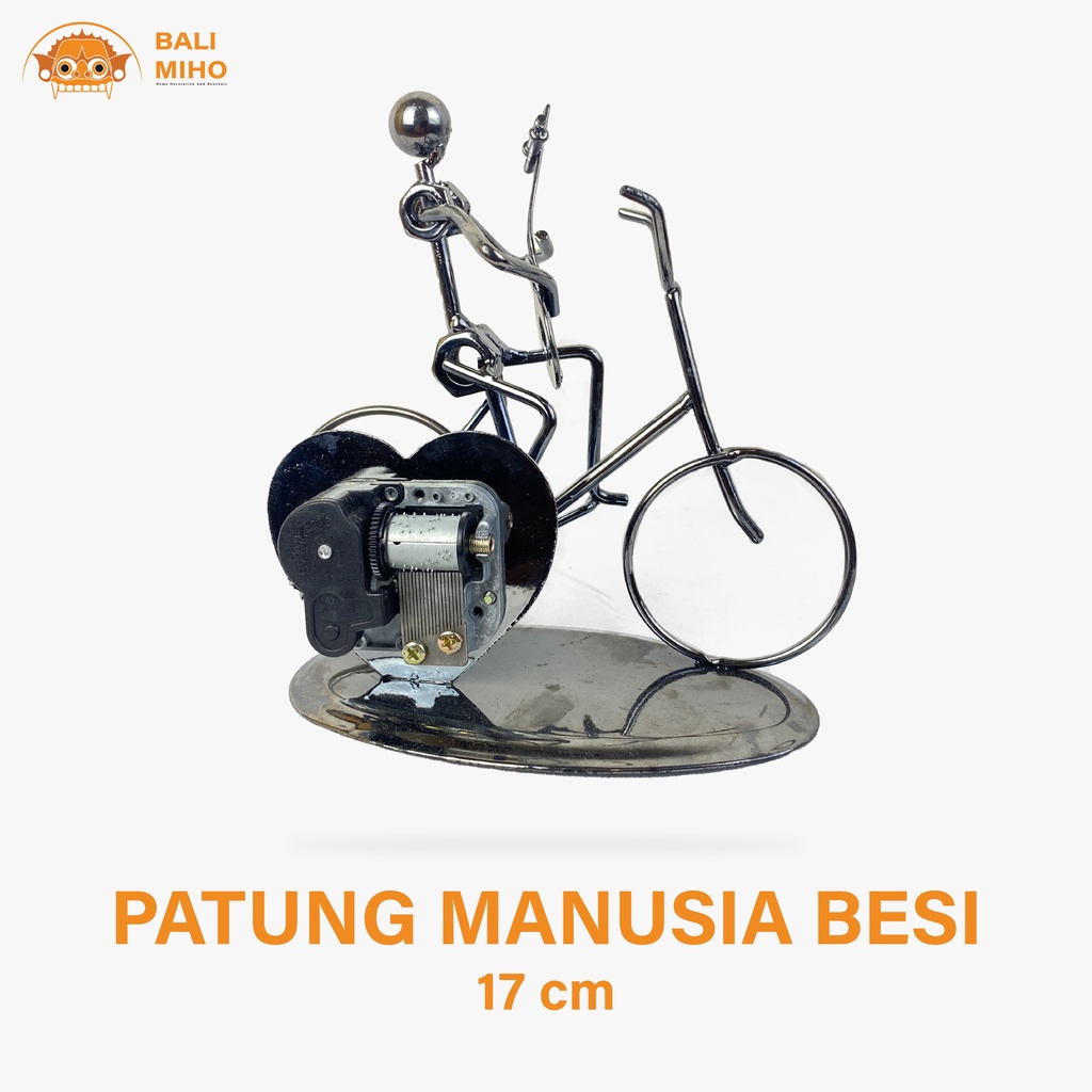 Jual Orang Besi Naik Sepeda - Patung Orang Besi Baut - Miniatur Musisi ...