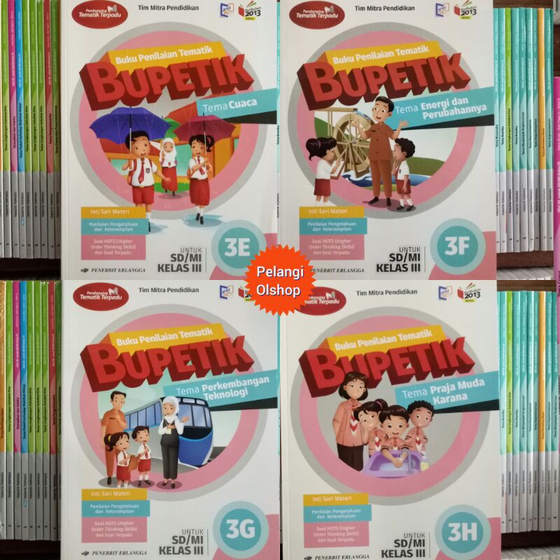 Jual BUKU BUPETIK SD/MI KELAS 3E,3F,3G DAN 3H REVISI K13N ERLANGGA ...