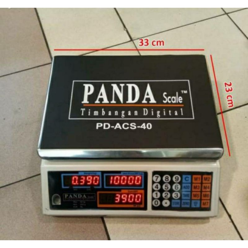 Jual Timbangan Digital 40kg Timbangan Laundry dan Paket. Timbangan Buah Elektrik 40 kg Panda ...
