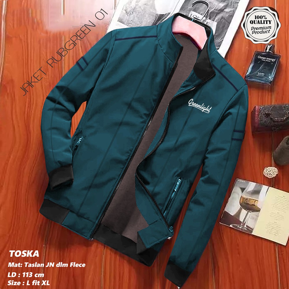 Jual JAKET RUBGREEN / JAKET BOLAK BALIK / BAHAN TASLAN ZN / TEBAL ...