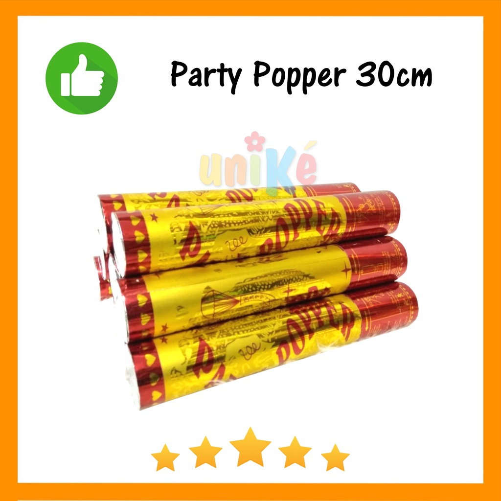 Jual CONFETTI konfeti 30 cm PARTY POPPER perlengkapan pesta party ...