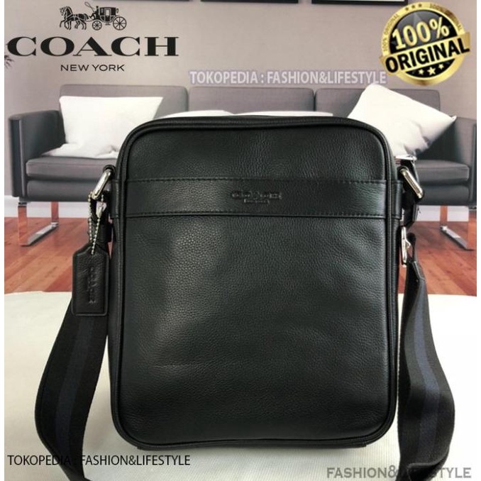 Jual COACH Charles Flight Smooth Leather Messenger Bag ORIGINAL 100% ...