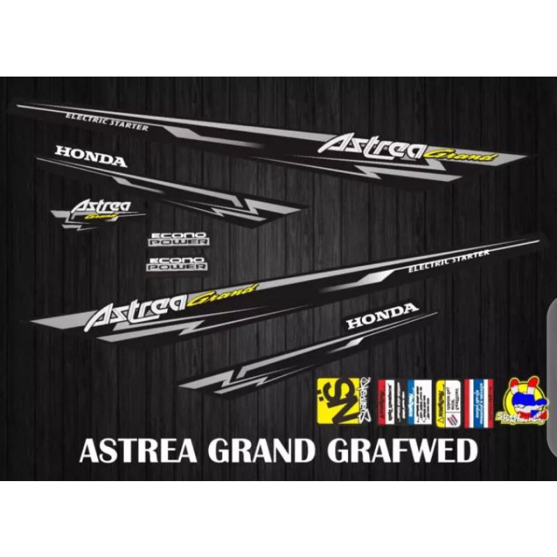 Jual STIKER STRIPING DECAL VARIASI DAN LAMINASI HONDA ASTREA GRAND ...