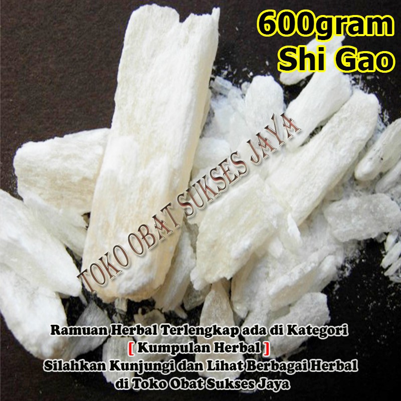 Jual [600gram] Shi Gao / Batu Tahu / Cioko / Bubuk Shi Gao - [ ] - Gypsum Fibrosum | Shopee ...