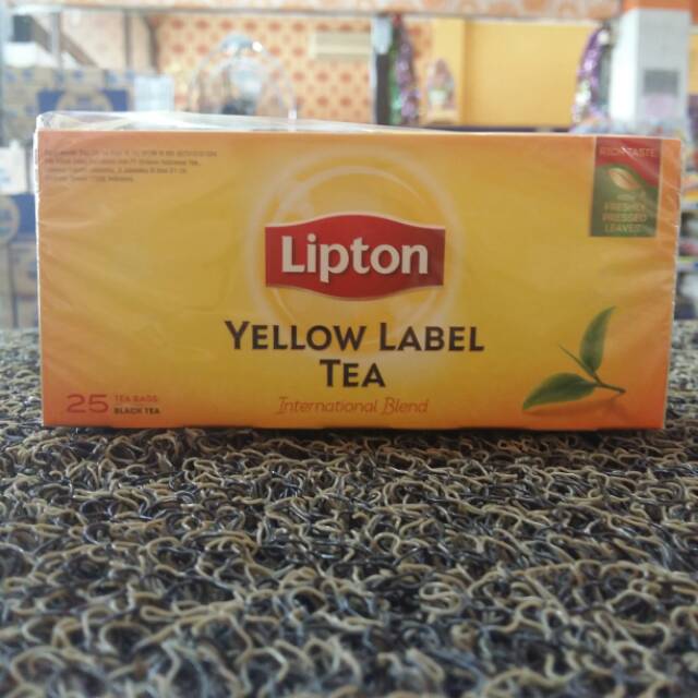 Jual Lipton YELLOW LABEL TEA International Blend (25 tea bag) | Shopee ...