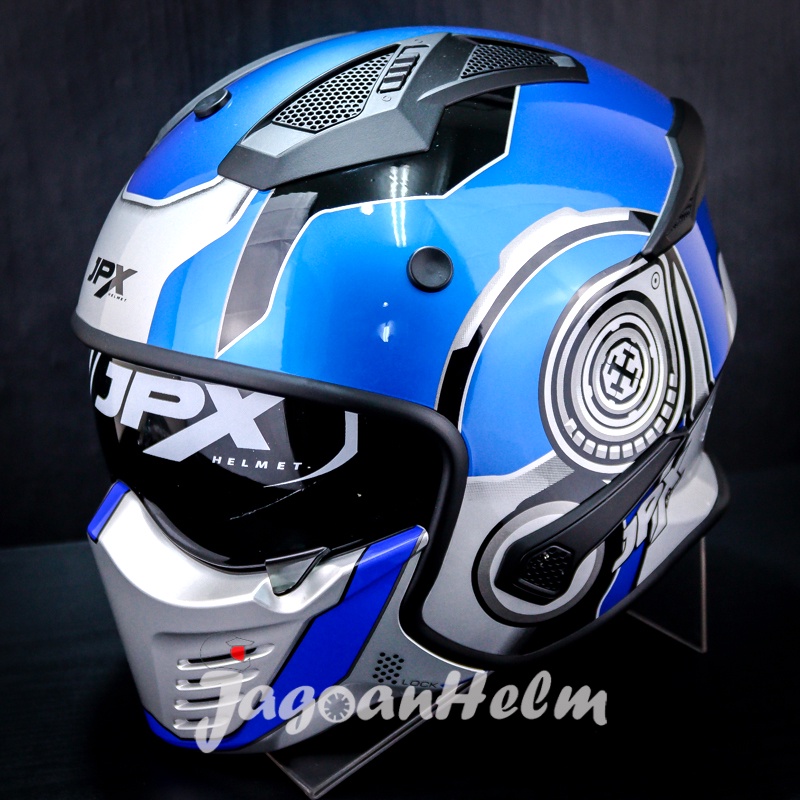 Jual JPX HELM MX726R MX07 | PEPSI BLUEL | MX726 R CROSSOVER MX 726R ...