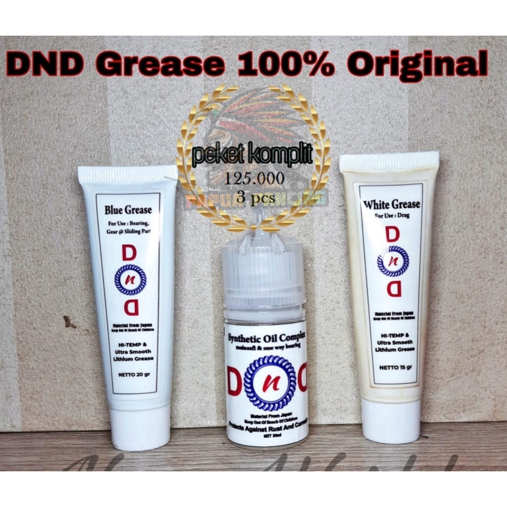 Jual GREASE AND OIL SET DND (Deni Nak Daloeng) MAINTENANCE FOR REEL ...