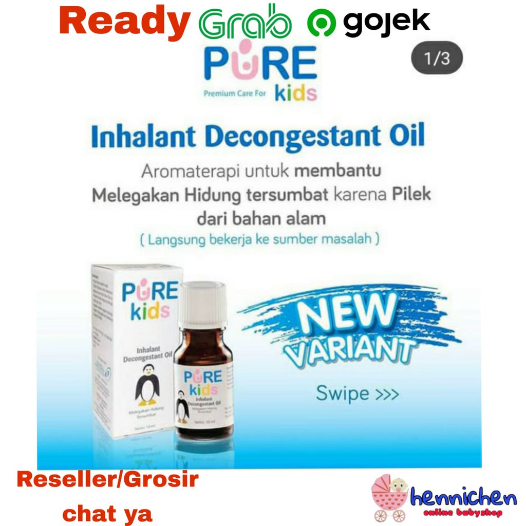 Jual Pure BB Baby & Kids Pure Baby oil minyak - Inhalant Decongestant ...