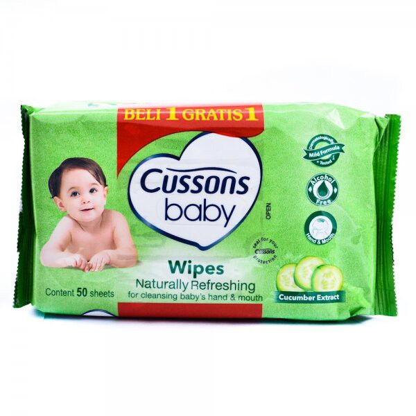 Jual (BOGOF) Cussons Baby Wipes 50's + 50's | Shopee Indonesia
