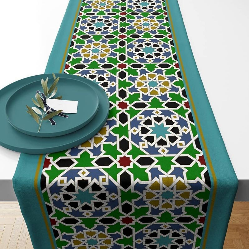 Jual Table Runner Taplak Meja Motif Bohemian Turkish Maroko Arabic ...