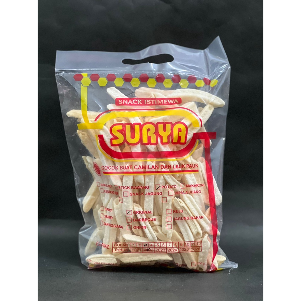Jual KERUPUK POTATO SURYA | KERUPUK KENTANG | Shopee Indonesia