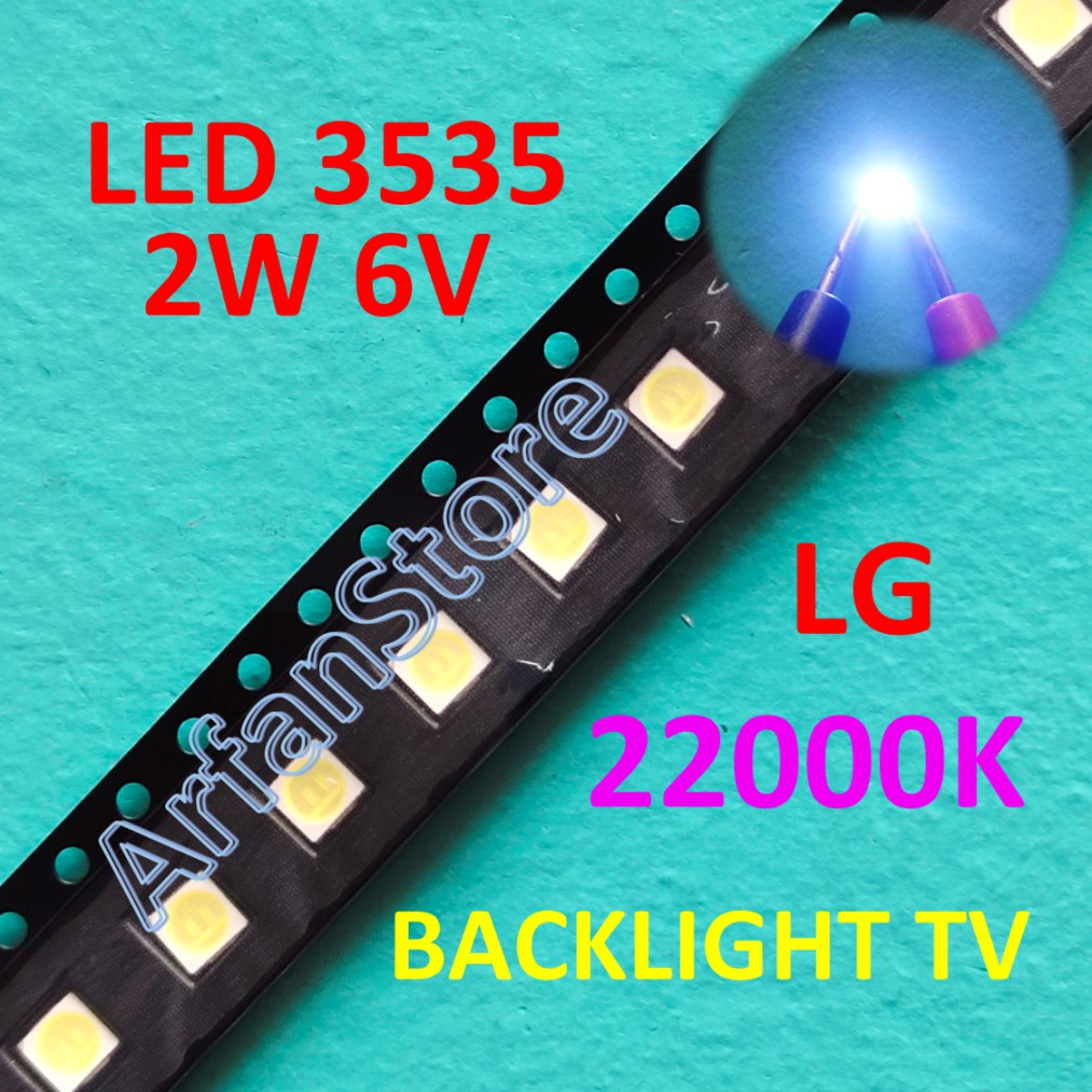 Jual LED 3535 LG INNOTEK 6V 2W Cold White Backlight LCD TV SMD Putih ...
