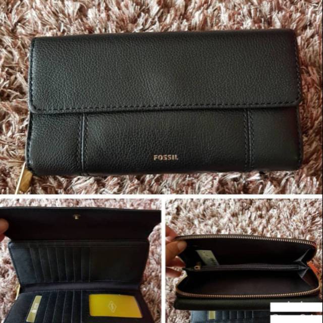 Jual Dompet Fossil Ori. Jori Clutch Black | Shopee Indonesia